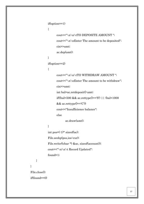 Cbse Computer Science C Class 12 Board Project Bank Managment