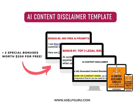 Ai Content Disclaimer Template