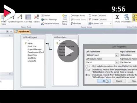 Linking Tables in Microsoft Access Queries دیدئو dideo