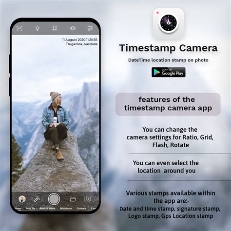 Timestamp Camera Datetime Location Stamp On Photo — Different Stamps