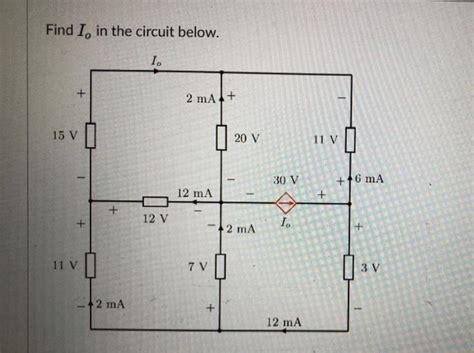 Solved Find I0 In The Circuit Below