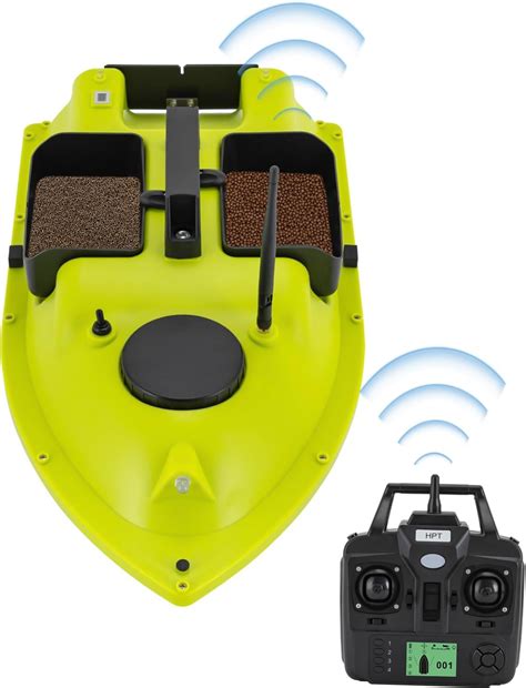 Njxbrek Rc Bait Boat 600m1968ft Rc Bait Boat 3 Boxes 44lbs Loading Capacity With