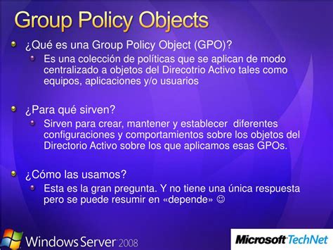 Ppt Group Policy Objects Powerpoint Presentation Free Download Id