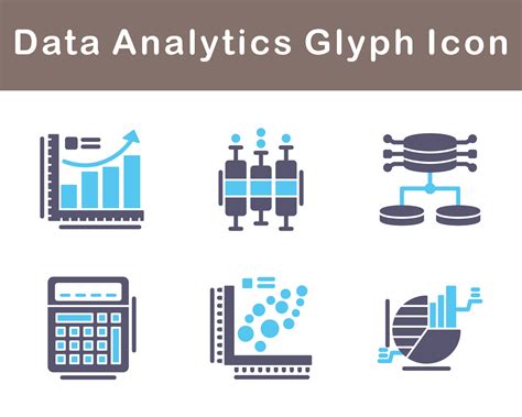 Data Analytics Vector Icon Set 21380385 Vector Art At Vecteezy