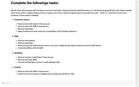 Solved Import Pandasas Pd Datacleansingdf Pd