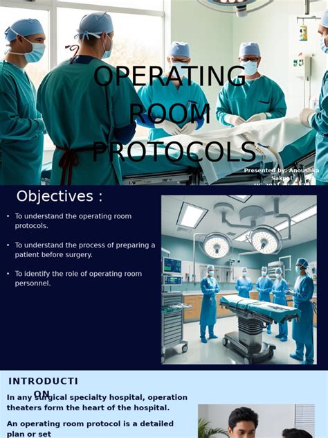 Operating Room Protocols Overview Pdf Surgery Anesthesia