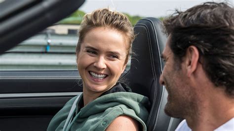 Driving Master Class In A Porsche 911 Cabriolet For Elina Svitolina