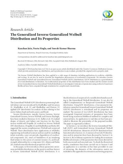 Pdf The Transmuted Generalized Inverse Weibull Distribution Alaa