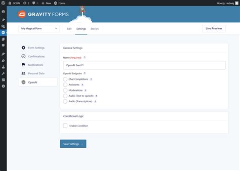 Gravity Connect Openai Use Openai Inside Gravity Forms