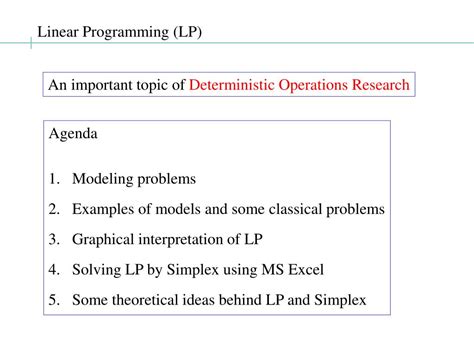 Ppt Linear Programming Lp Powerpoint Presentation Free Download Id 835587