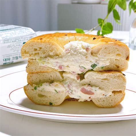 Gs25 대파 크림치즈 베이글 칼로리 Gs 편의점 샌드위치 후기 네이버 블로그