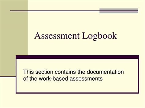 Ppt Mock Logbook Powerpoint Presentation Free Download Id704291