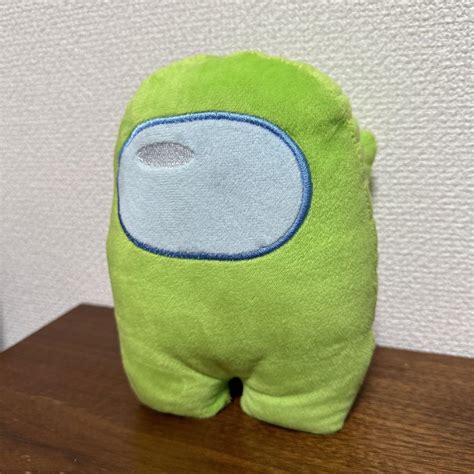 【美品】 Among Us アモングアス ぬいぐるみ ライトグリーン メルカリ