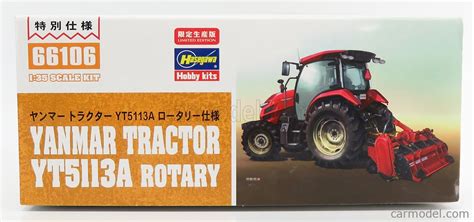 Hasegawa 66106 Scale 135 Yanmar Yt5113a Tractor With Rotary Trailer