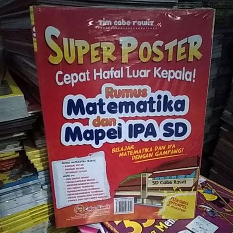 Jual Super Poster Rumus Matematika Dan Mapel Ipa Sd Vup1 Shopee Indonesia