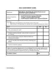 SAG Technical Drafting NC II Pdf SELF ASSESSMENT GUIDE Qualification Units Of Competency