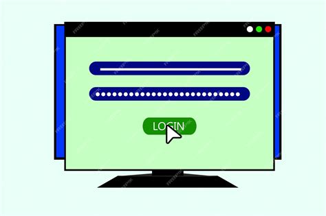 Premium Photo Laptop Screen Displaying Login Page With User Name And Password