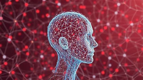Futuristic Abstract Human Head Network Plexus A 3d Rendering Of Interconnected Technology And