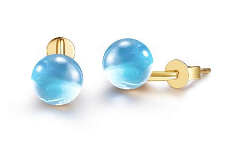 【enzo18k金镶托帕石耳钉耳饰】价格图片怎么样材质腕表之家