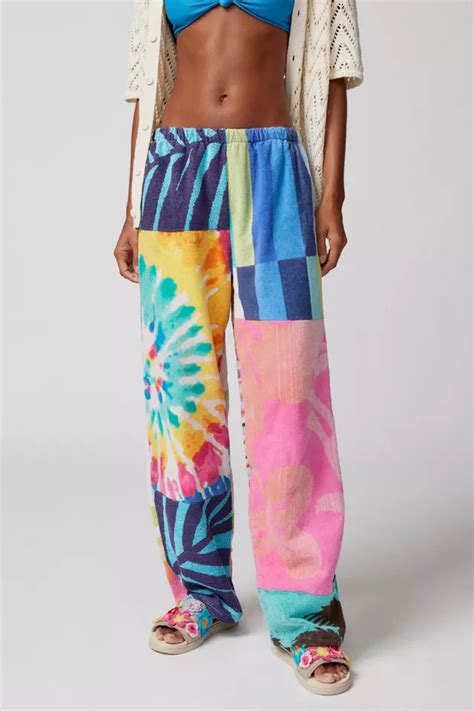 Urban Renewal Remade Pieced Towel Pant Urban Outfitters