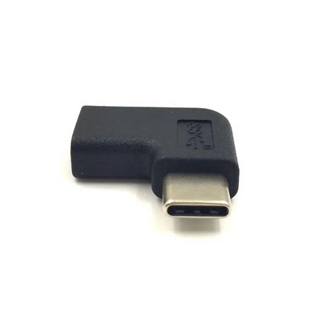 NEW Right Angle USB 3 1 Type C Angled Adapter USB Type C Male To Female Connector Adapter Free