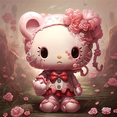 Premium Ai Image Cutest Hello Kitty Ever