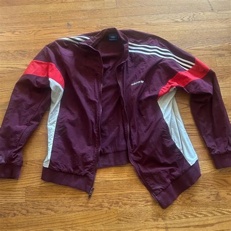 Vintage Adidas Windbreaker Jacket Xl Very Little Depop