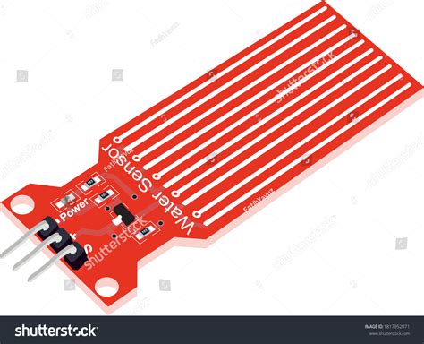 Rain Water Level Sensor Module Detection Stock Vector Royalty Free 1817952071 Shutterstock