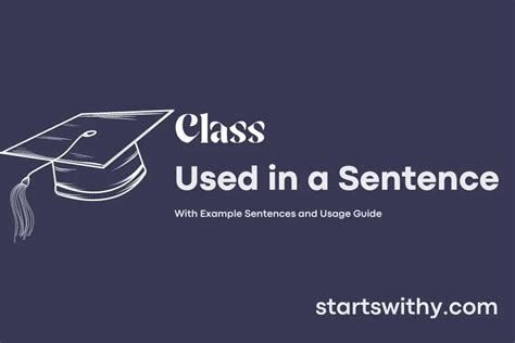Class In A Sentence Examples 21 Ways To Use Class