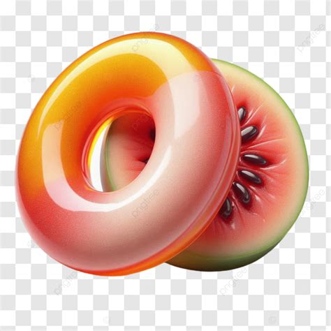 흰색 배경에 놓인 수박 조각을 얹은 도넛의 벡터 그림 도넛을 얹은 벡터 그림 수박 한 조각 흰색 배경으로 설정 Png 일러스트 및 이미지 에 대한 무료 다운로드