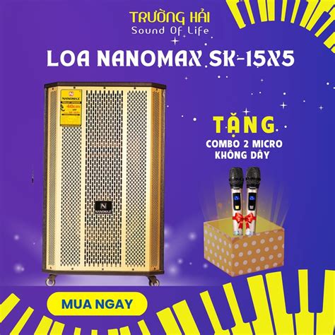 Loa K O Nanomax Sk X Bass Cm W Loa Di Ng Bluetooth Karaoke T Ng K M Mic Shopee