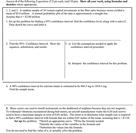 Solved Answer 4 Of The Following 5 Questions 2 5 Pts Each Chegg Com