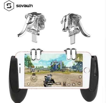 Sovawin Click Metal Pubg Mobile Controller Portable Gamepad L R Trigger Aim L R Shooter