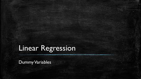 Video Dummy Variables YouTube