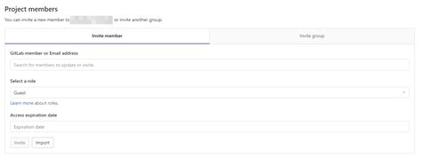 gitlab 사용자 생성 프로젝트에 초대하기