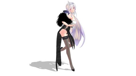 Lady Haku，mmd模型下载，mmd动作下载，mmd场景下载，mmd资源库，mmd绑骨建模k帧接单，mmd道具下载