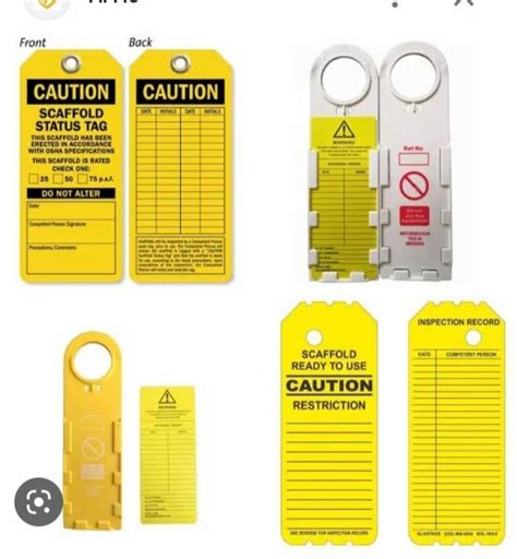 Pvc Scaffold Tag At ₹ 35piece In Sas Nagar Id 2850962775462
