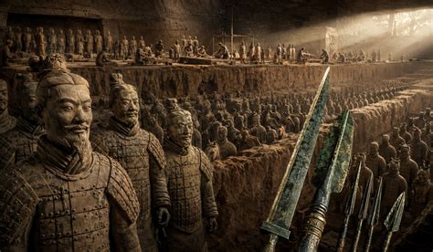 In China An Underground Army With 8000 Life Sized Soldiers Exposes An
