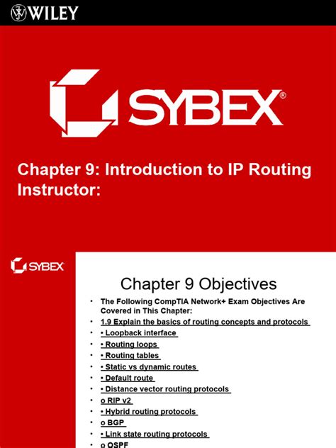 Ch9 Static And Dynamic Routing Pdf Routing Router Computing