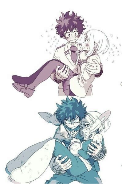 Um Romance No Colegial Deku E Uraraka História Escrita Por