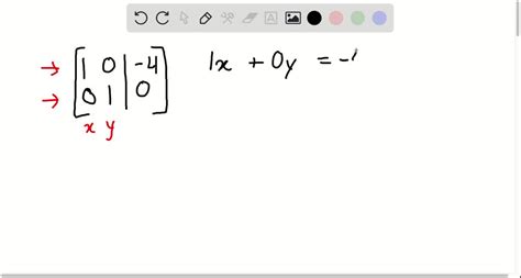 Solvedthe Reduced Row Echelon Form Of A System Of Linear Equations Is Given Write The System