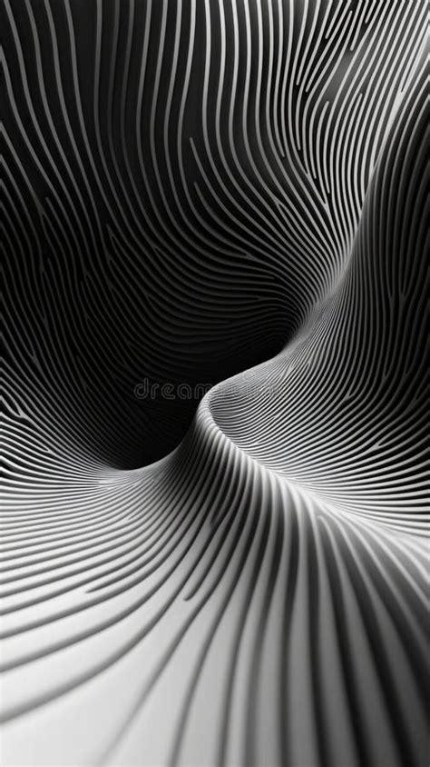 Swirling Black And White Lines Create A Dynamic Abstract Pattern Suitable For Modern And