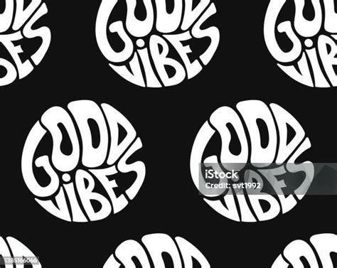 좋은 분위기는 원 원활한 패턴 벽지에 인용 벡터 손으로 그린 글자 그림 좋은 분위기만 매끄러운 패턴을 문자 배경 화면 배경 인쇄