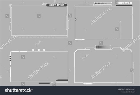 Futuristic Vector Hud Interface Screen Design Stock Vector Royalty Free 2176299907 Shutterstock