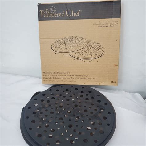 Pampered Chef Microwave Chip Maker Set Of 2 1241 ~ New Ebay Microwave Chips Pampered