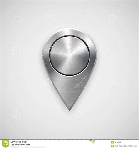 Technology GPS Map Pointer Stock Vector Illustration Of Icon