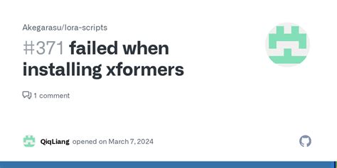 Failed When Installing Xformers · Issue 371 · Akegarasulora Scripts