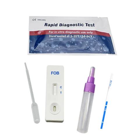 Fob Rapid One Step Fob Diagnostic Home Use Human Fecal Occult Blood Test Kit Fecal Occult
