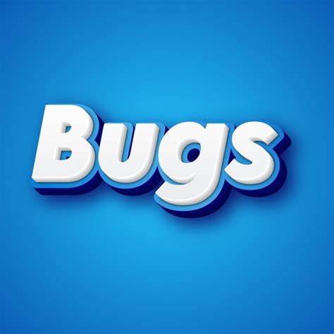 Premium Photo Bugs Text Effect Gold Attractive Background Card Photo