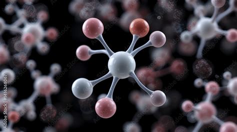 Gestrinone Molecule Rotating 3d Model Of Contraceptive Drug Looped